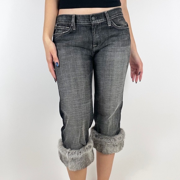 7 For All Mankind | Jeans | 7 For All Mankind Low Rise Fur Cuffed ...